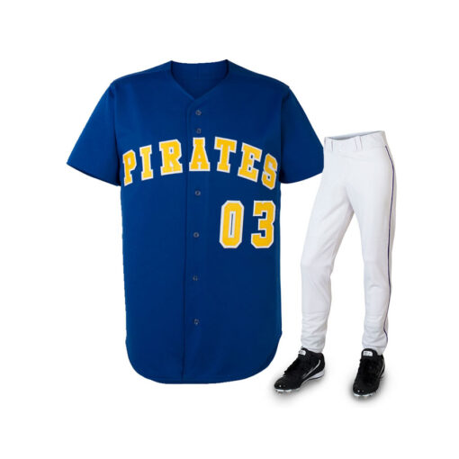 Blue Baseball Uniform - Sublimated Baseball Jersey Design for Team ...