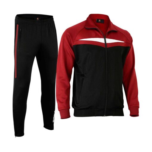 Black and Red Tracksuit for Men | Custom Tracksuit